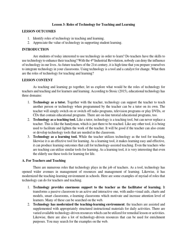 Lesson 3 Module - 202203140505 | PDF | Teaching Method | Critical Thinking