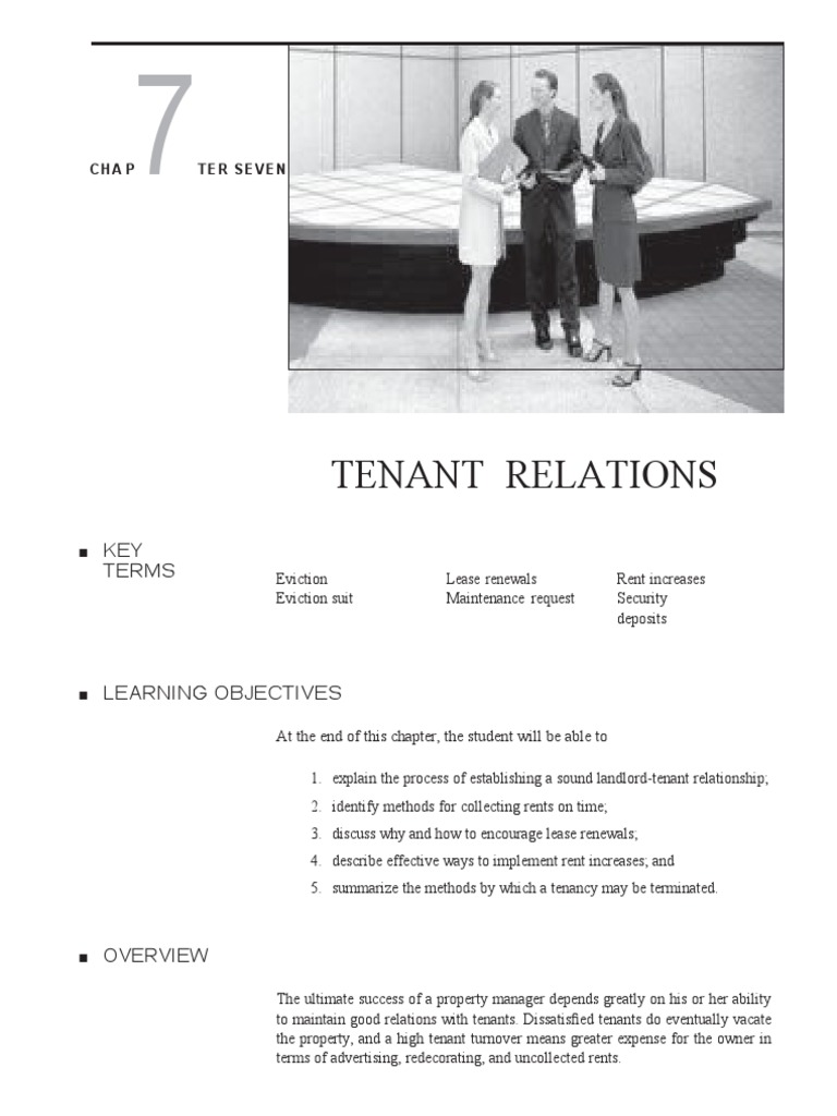 Tenant Relations & Management Guide | PDF | Lease | Leasehold Estate
