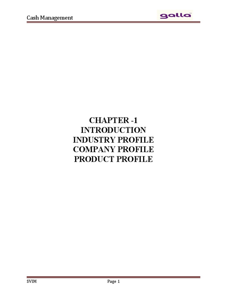 Galla Foods - Cash Management-2022 | PDF | Government Budget Balance ...