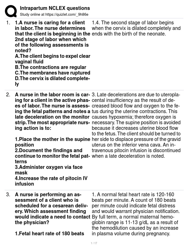 Assessing Labor Progression and Fetal Well-Being: A Nursing Guide to ...