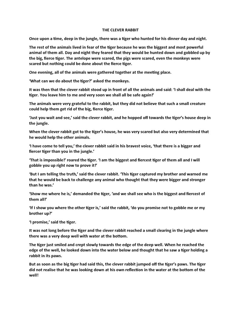 The Cleverest Rabbit PDF