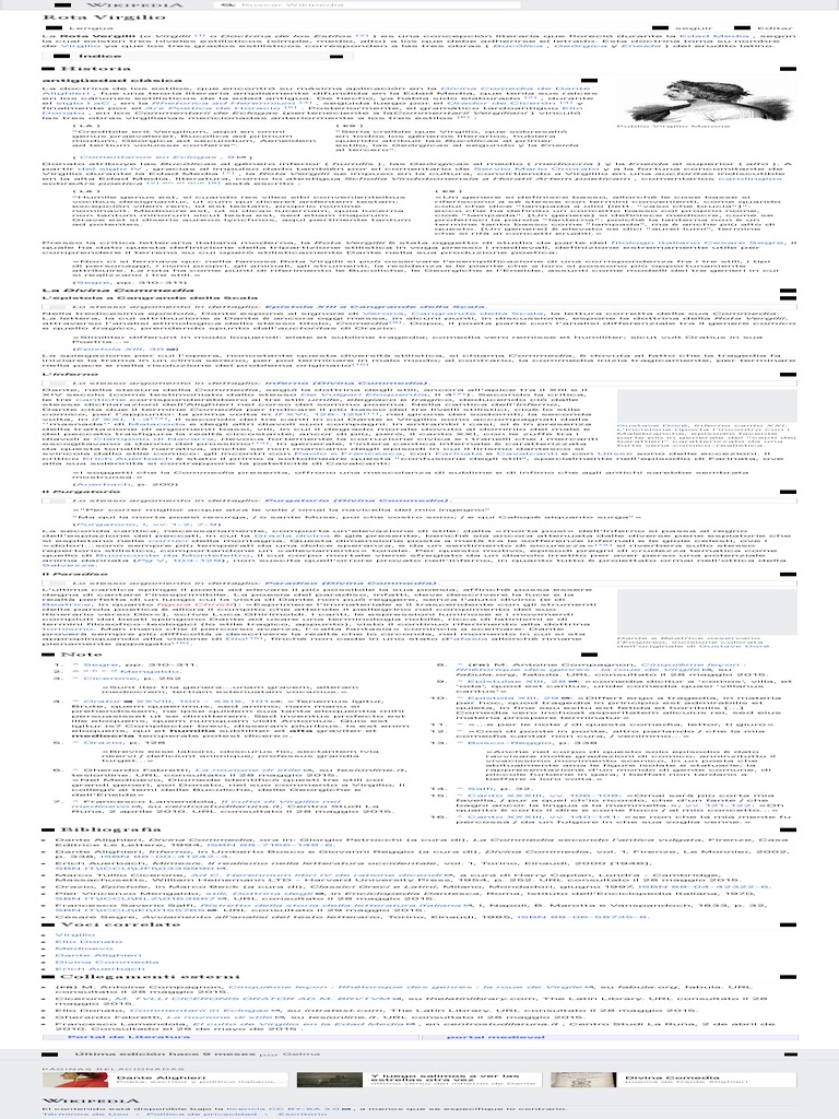 Rota Vergilii - Wikipedia | PDF | Virgilio | Dante Alighieri