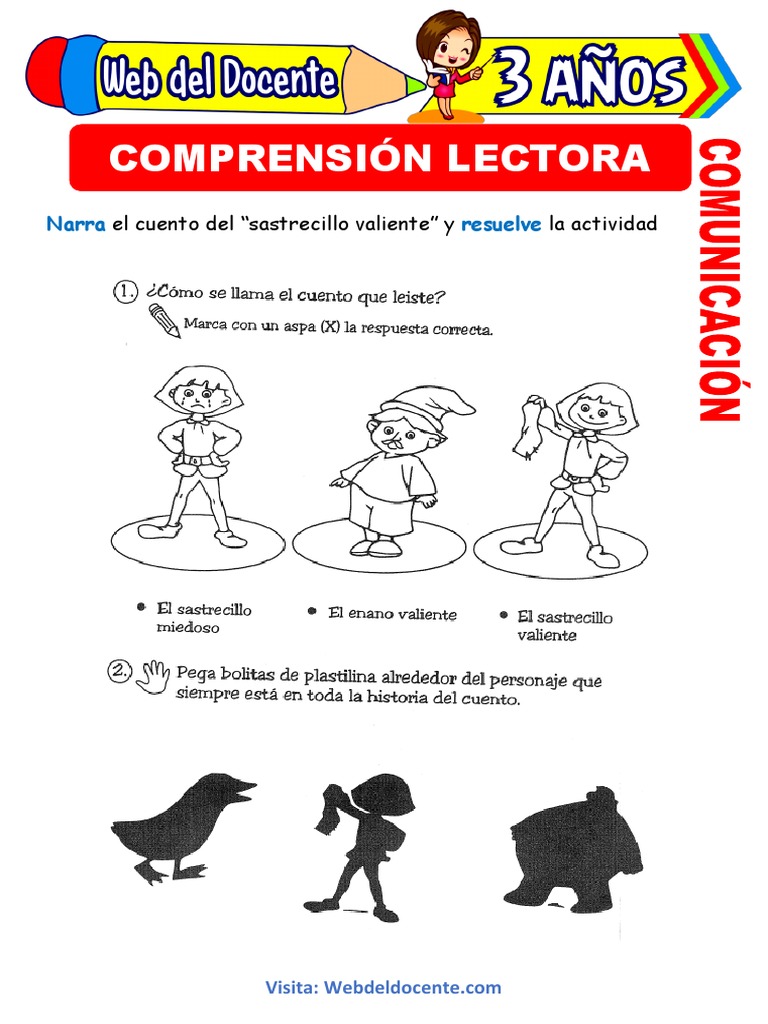 Comprensión Lectora para Niños de 3 Años | PDF