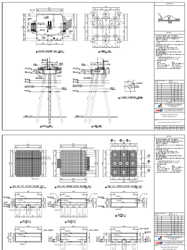 Mooring Dolphin MD.6 Jetty II Plan | PDF | Oils | Fossil Fuels