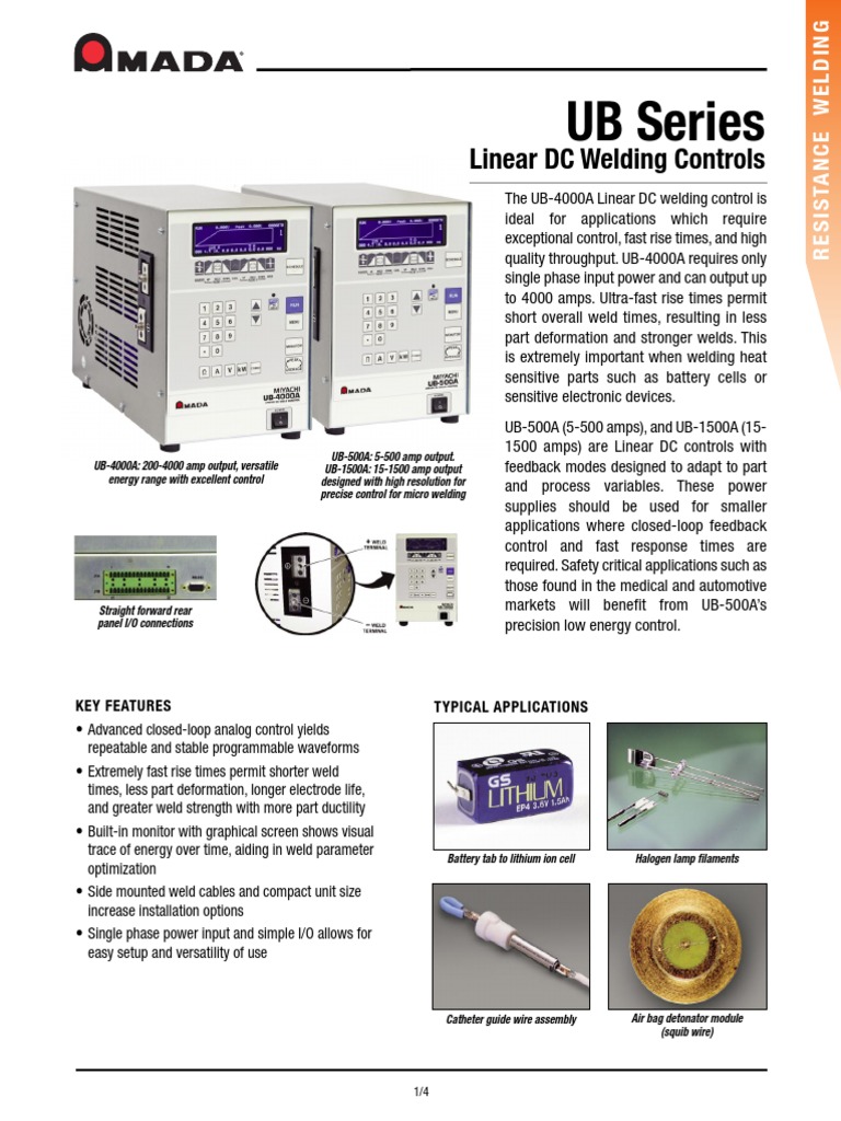 UB-Series-Technical-Datasheet-1 | PDF | Welding | Construction