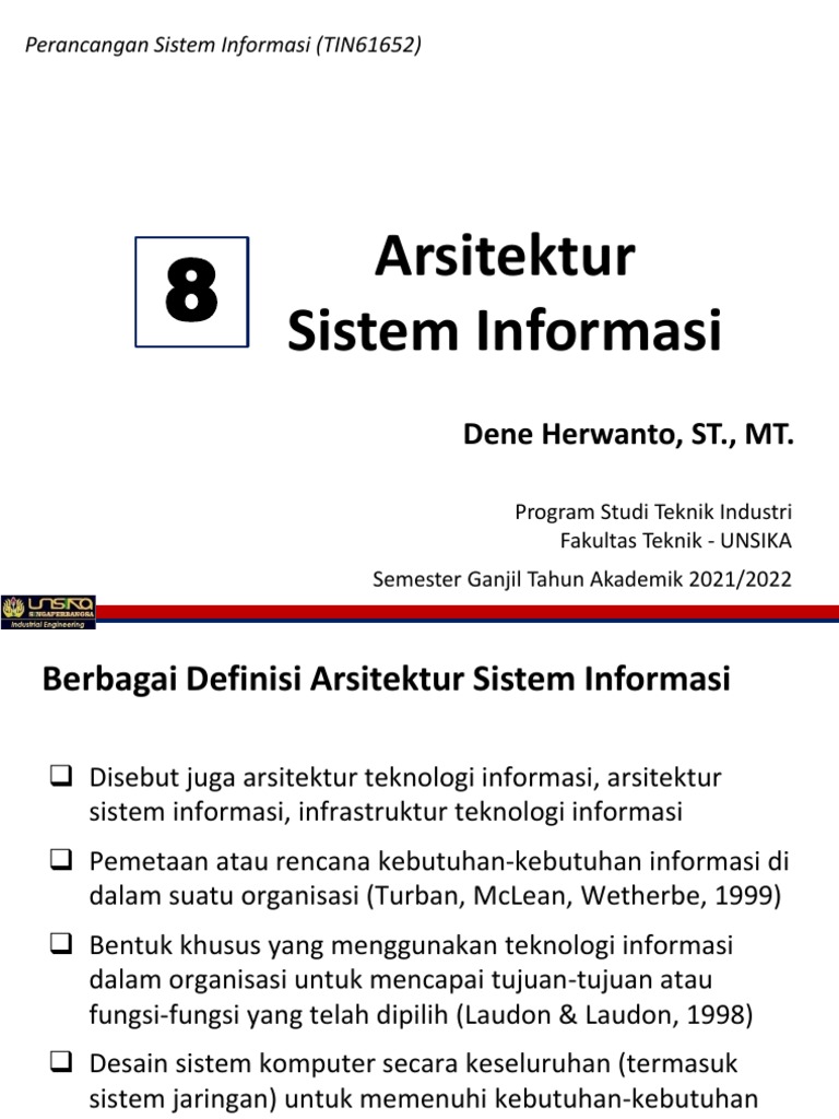 M8 - Arsitektur Sistem Informasi | PDF | Decentralization | Computer Science