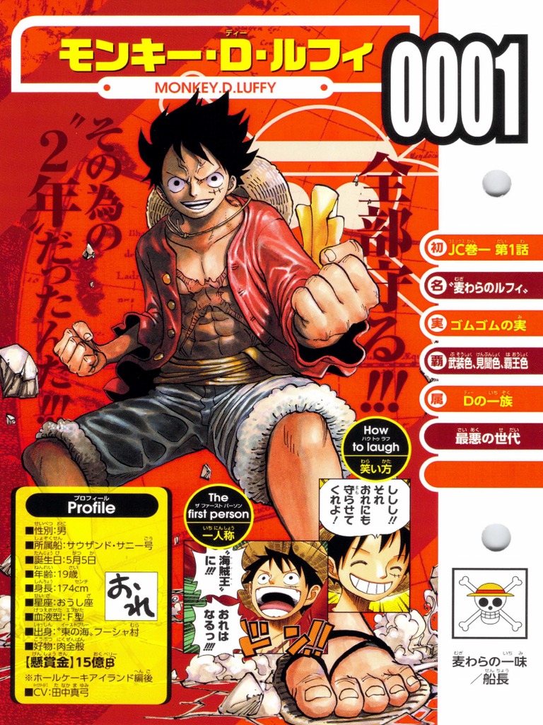 One Piece Monkey D. Luffy Vivrecards | PDF