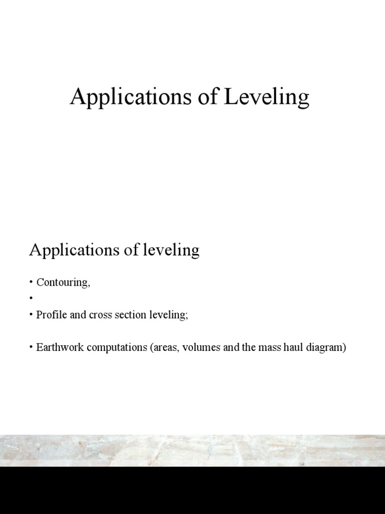 Applications of Leveling | PDF | Contour Line | Map