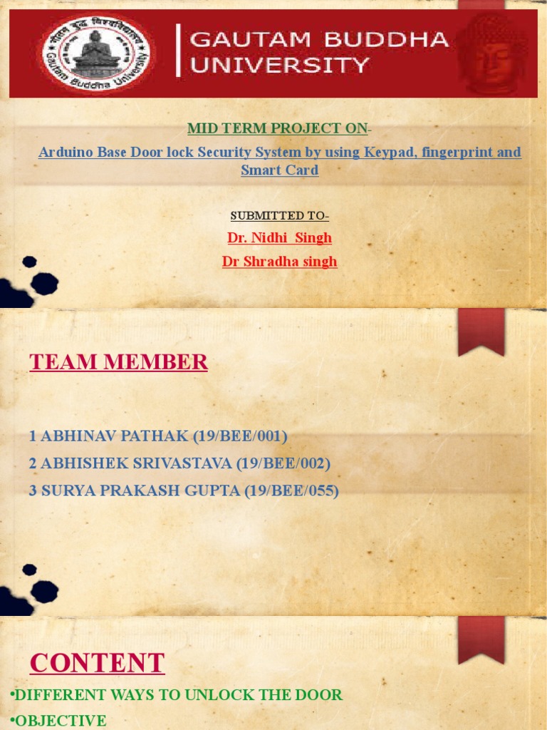 Project PPT 1 | PDF | Arduino | Radio Frequency Identification