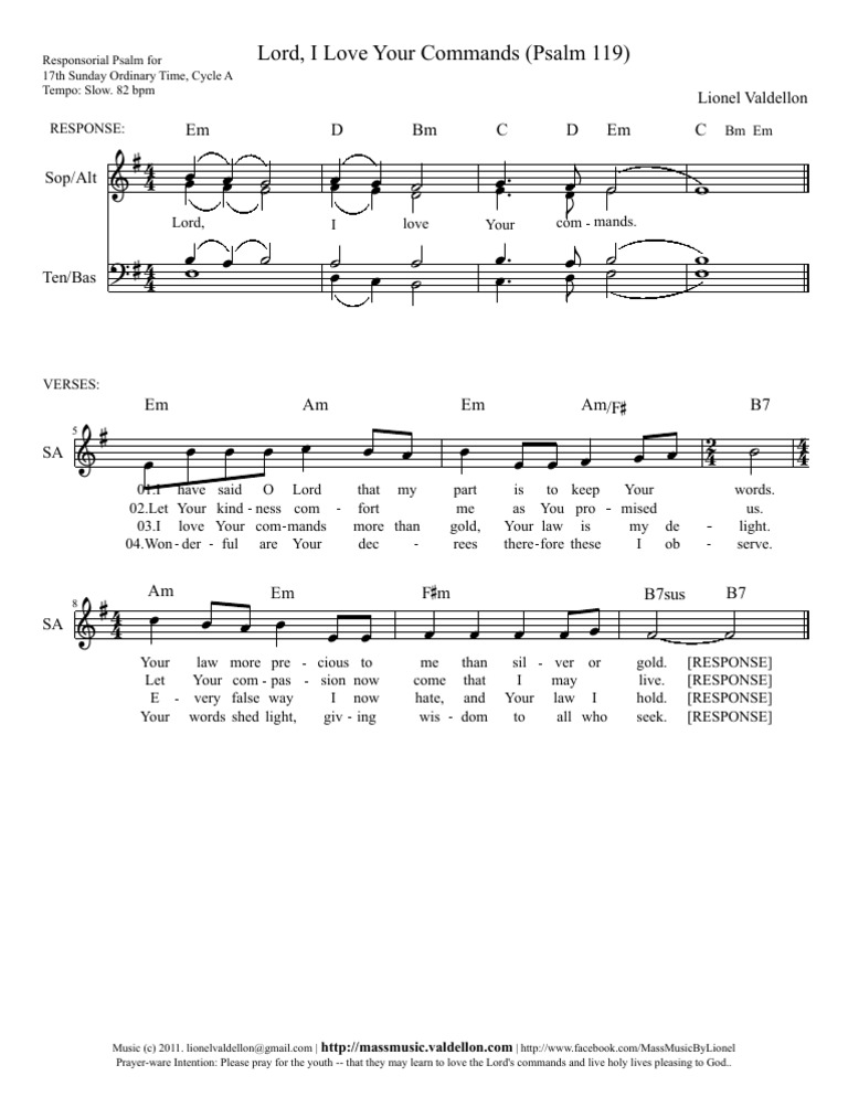 Psalm 119: Love Your Commands | PDF | Foreign Language Studies