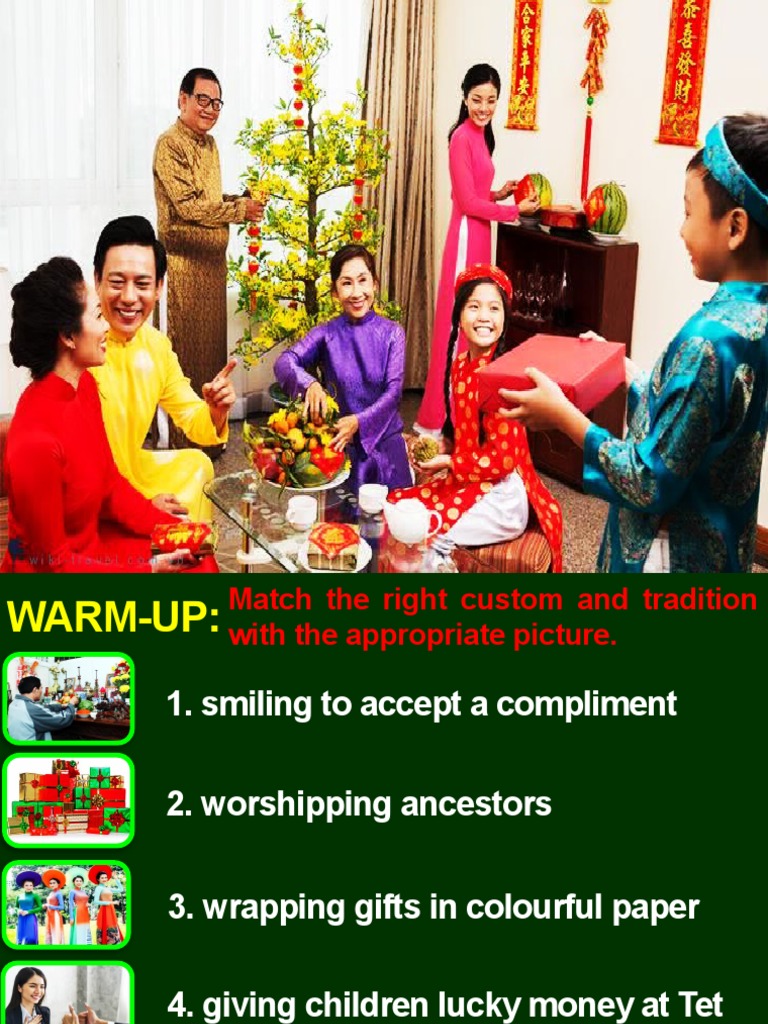 Customs and Traditions Vocabulary Guide | PDF | Observances | Seasonal ...