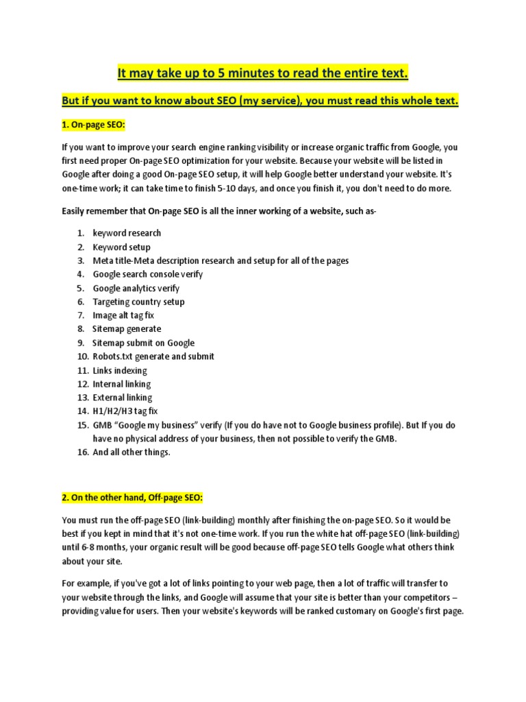 Work Flowchart SEO | PDF | Search Engine Optimization | Web 2.0