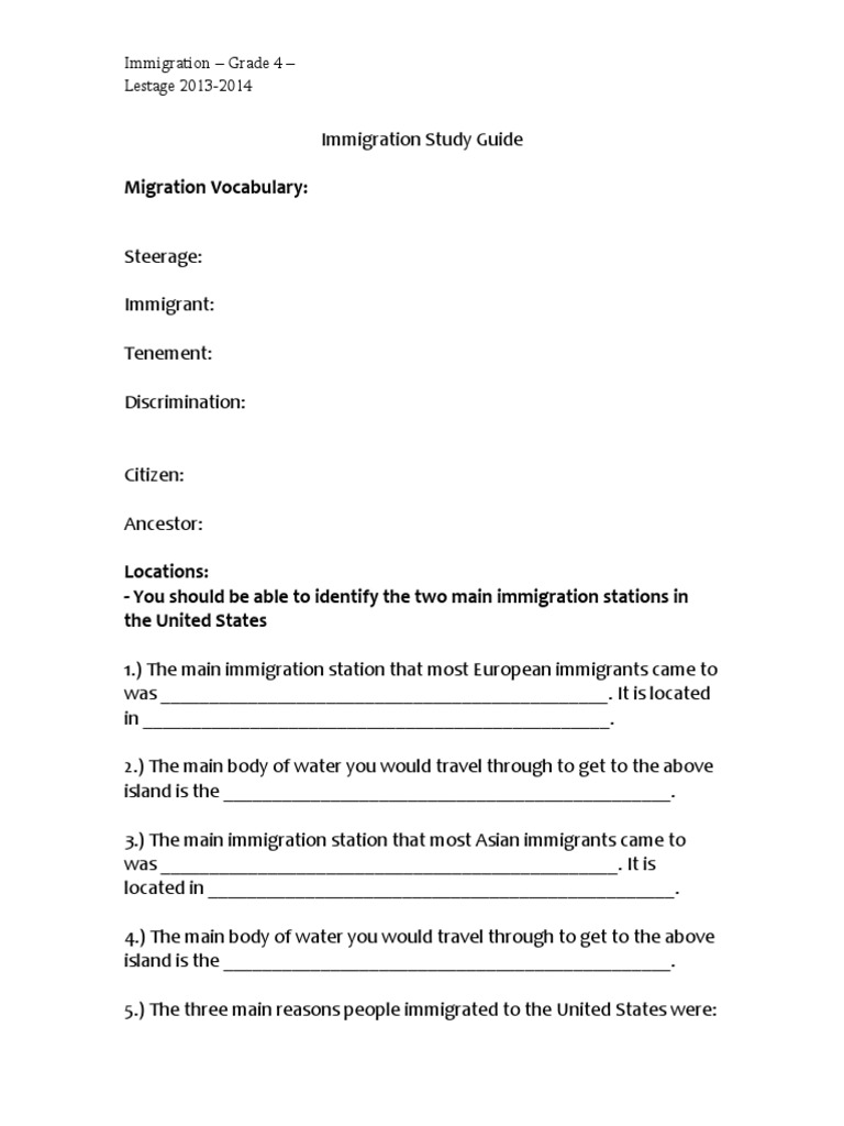 Immigration Questions | PDF | Immigration | Human Migration