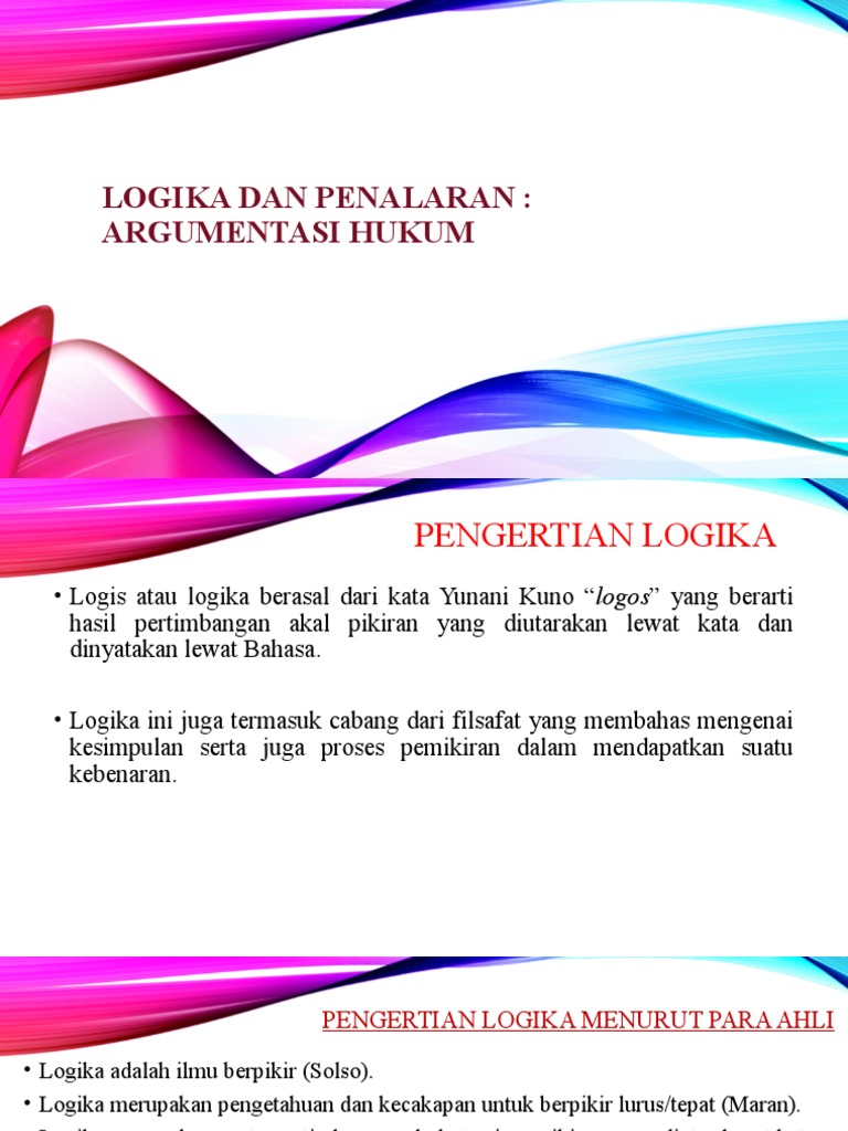 Logika dan Penalaran Hukum | PDF