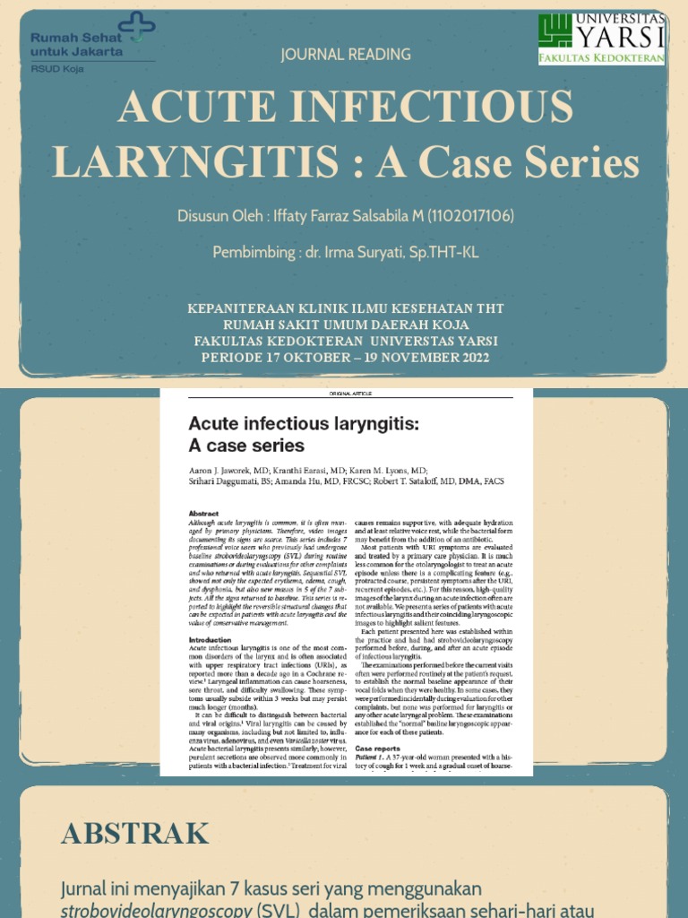 JURDING LARINGITIS by Farraz | PDF