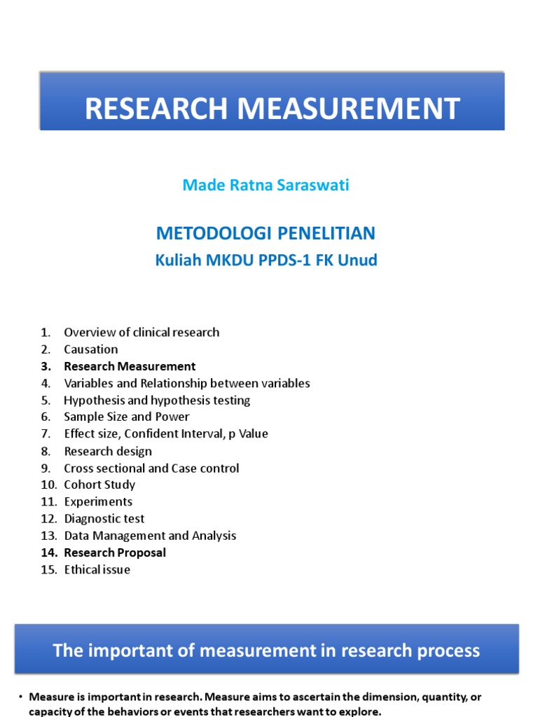 Importance of Measurement in Research | PDF | Accuracy And Precision ...
