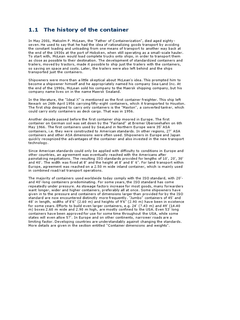 Container Handbook 1 | Download Free PDF | Ships | Shipping