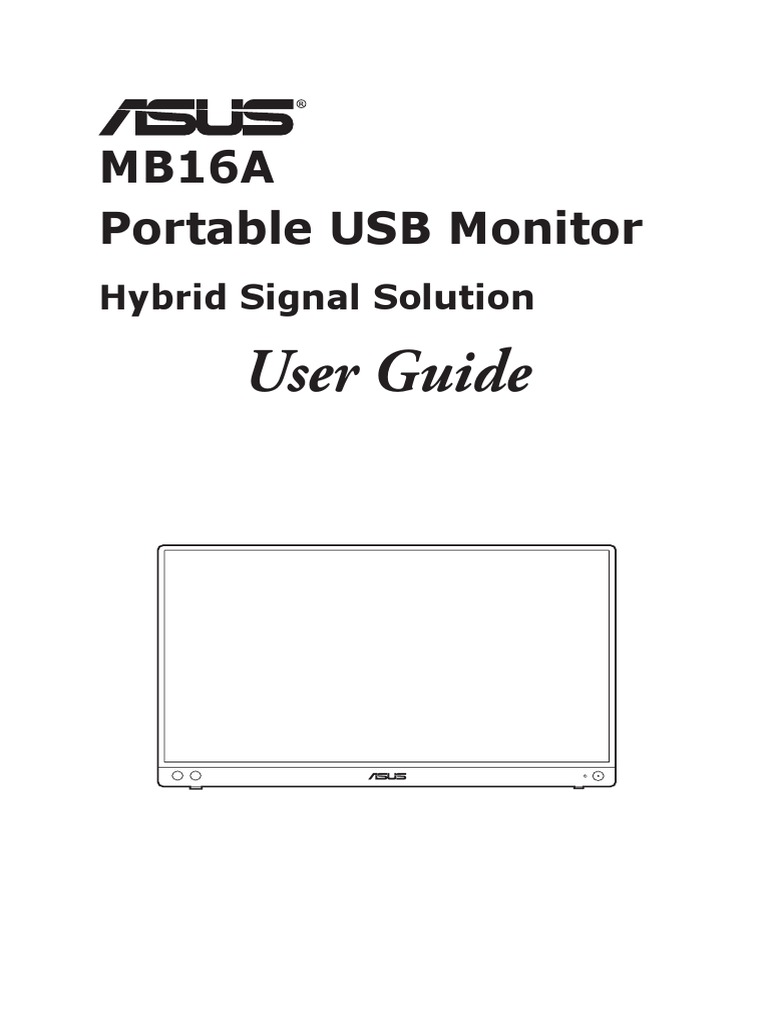 MB16A English | PDF | Computer Monitor | Electromagnetic Interference
