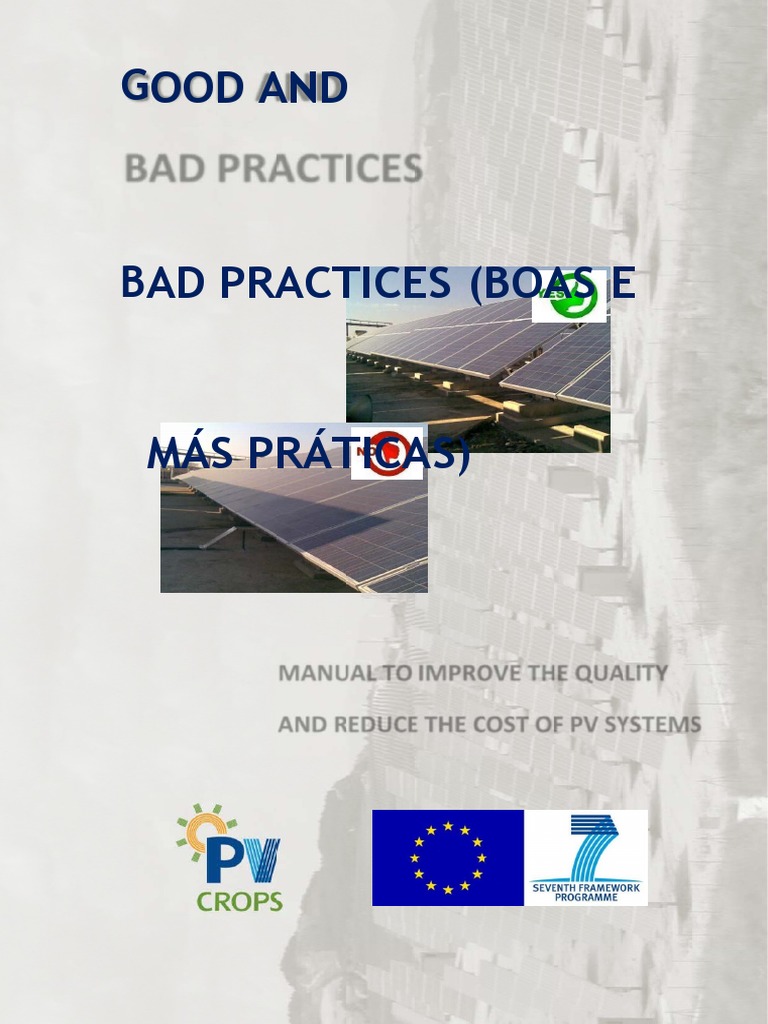 Good - and - Bad - Practices PV Manual Traduzido Ok | PDF | Painel ...
