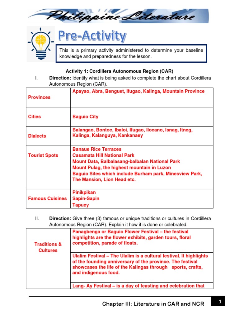 Chapter Iii - Preactivity - Literature in Car and NCR | PDF | Metro ...
