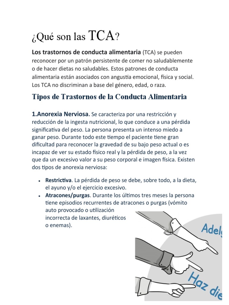 ¿Qué Son Las ?: Tipos de Trastornos de La Conducta Alimentaria | PDF ...