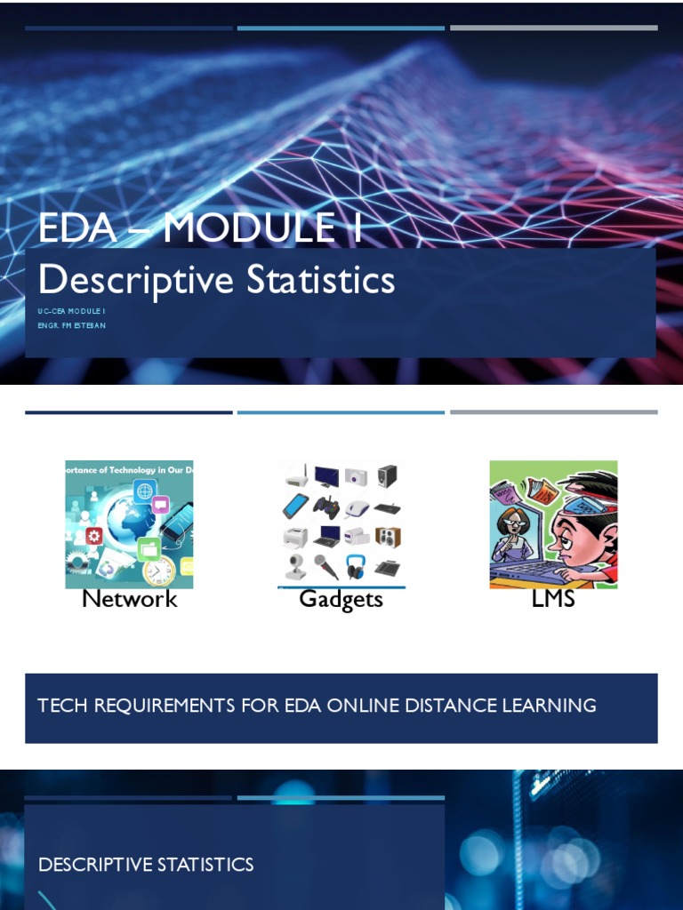 2021 EDA - Module 1 - DESCRIPTIVE STATISTICS Lecture Oct. 19 | PDF ... 2021 EDA - Module 1 - DESCRIPTIVE STATISTICS Lecture Oct. 19 | PDF ...