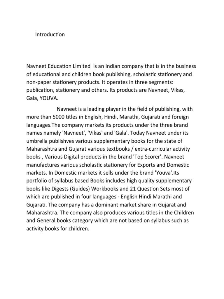 Navneet History and Introduction | PDF | Gujarat | Mumbai