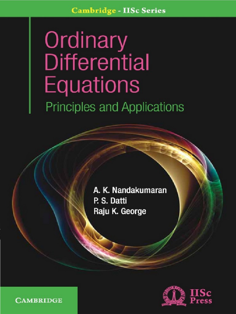 Ordinary Dierential Equations Principles and Applications | PDF ...
