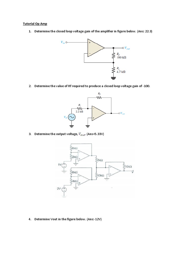 Tutorial Op-Amp | PDF