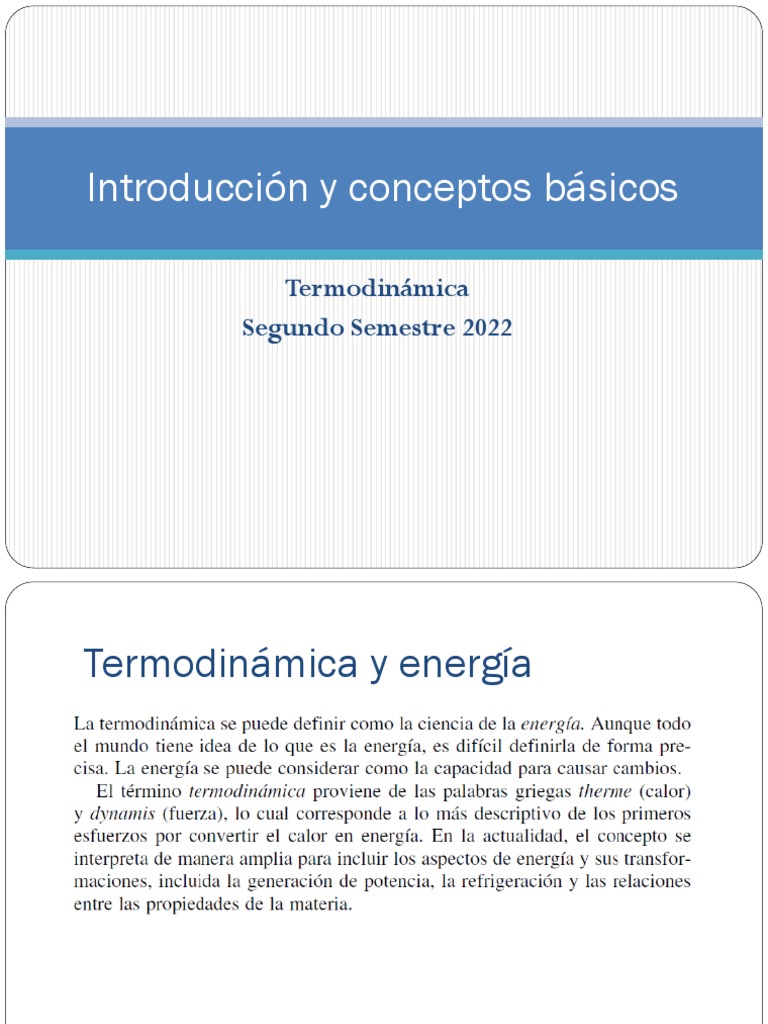 Conceptos Básicos de Termodinámica | PDF | Temperatura | Termodinámica