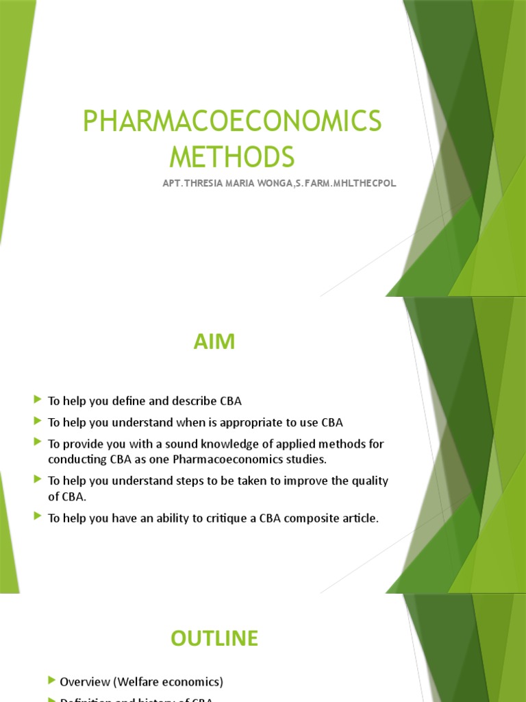 Understanding Cost-Benefit Analysis in Pharmacoeconomics | PDF ...