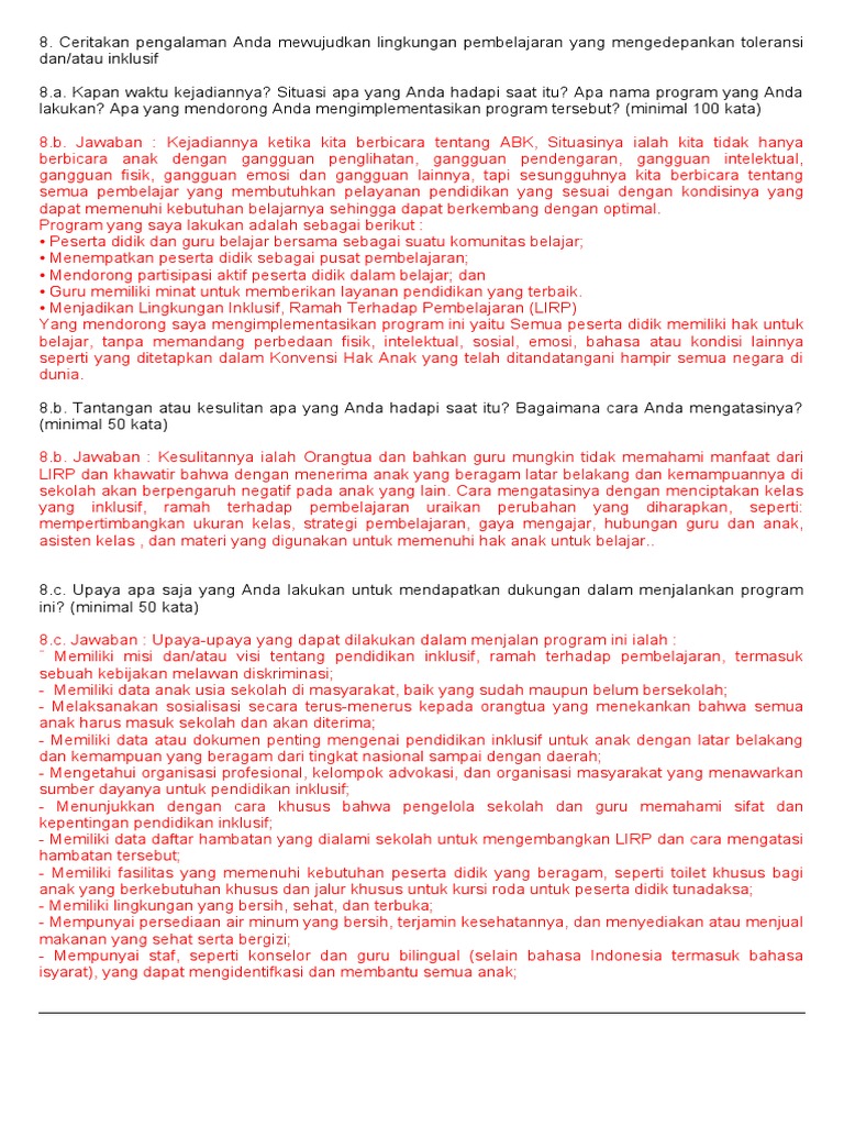 Soal Sekolah Penggerak Bab 8 | PDF