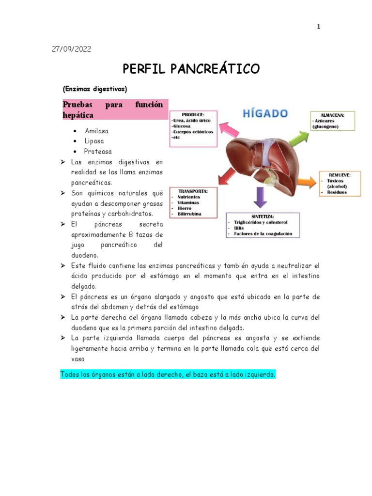 Perfil Pancreatico y Perfil Cardiaco PFM 2do Parcial Analisis Clinico ...