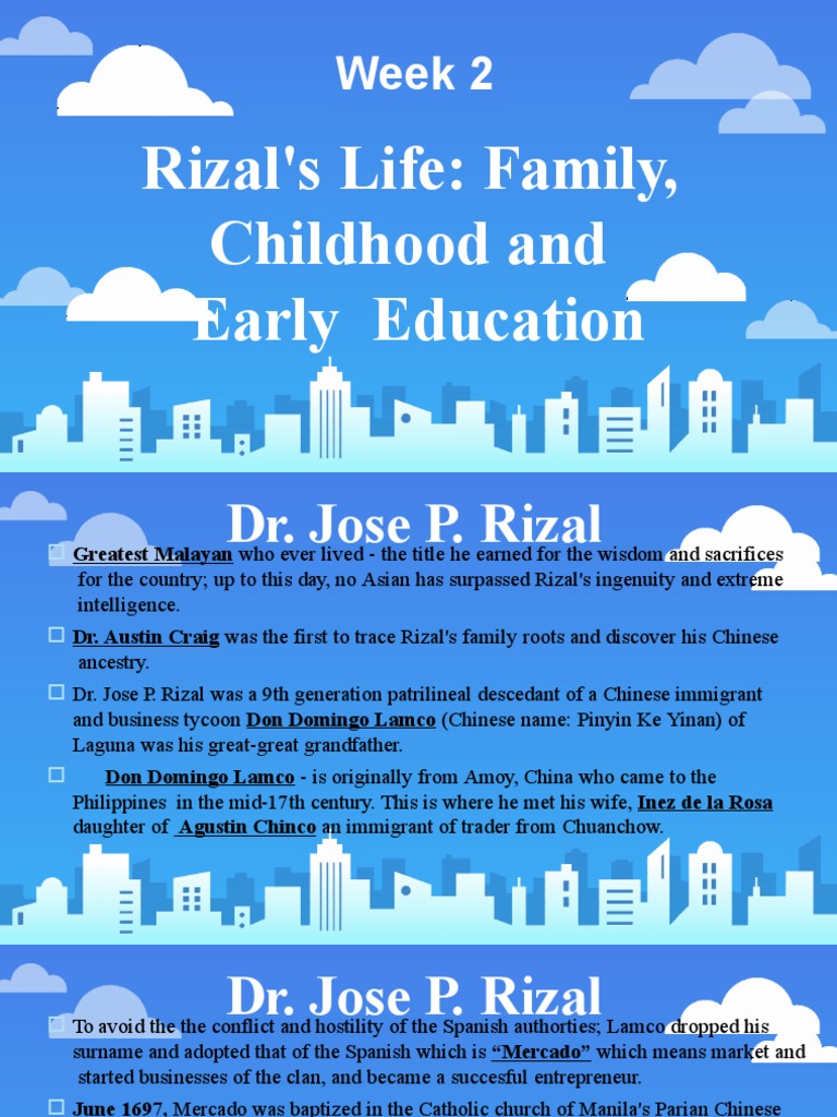 Rizal-life-family-childhood-and-early-education (1) | PDF | Philippines