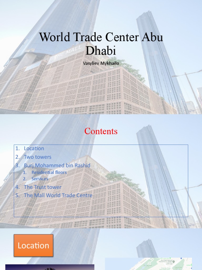World Trade Center Abu Dhabi Overview | PDF | Business