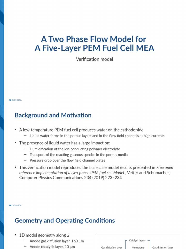 PEM Fuel Cell Two-Phase Flow Model | PDF | Electrochemistry | Diffusion