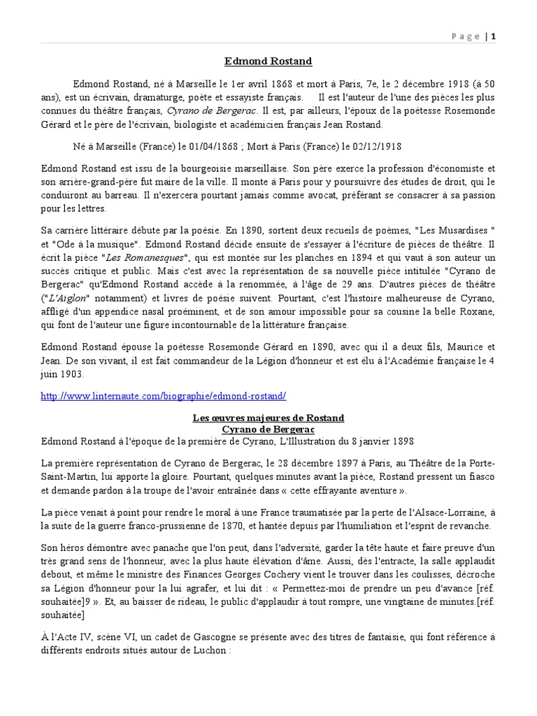 Edmond Rostand | PDF