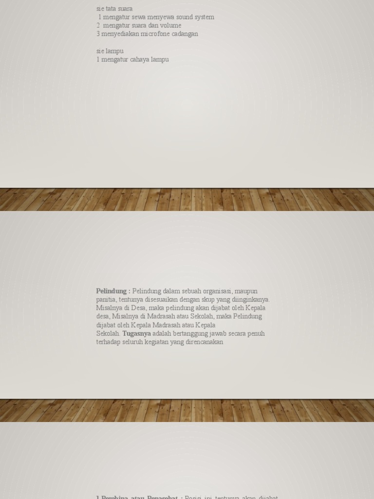 Seksi Seksi Organisasi | PDF