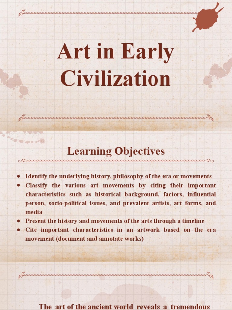 Art and Characteristics of Early Civilizations | PDF | Ancient Egypt ...