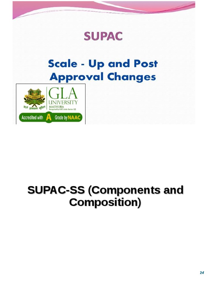 SUPAC Guidelines PPT - 2 | PDF | Topical Medication | Materials SUPAC Guidelines PPT - 2 | PDF | Topical Medication | Materials