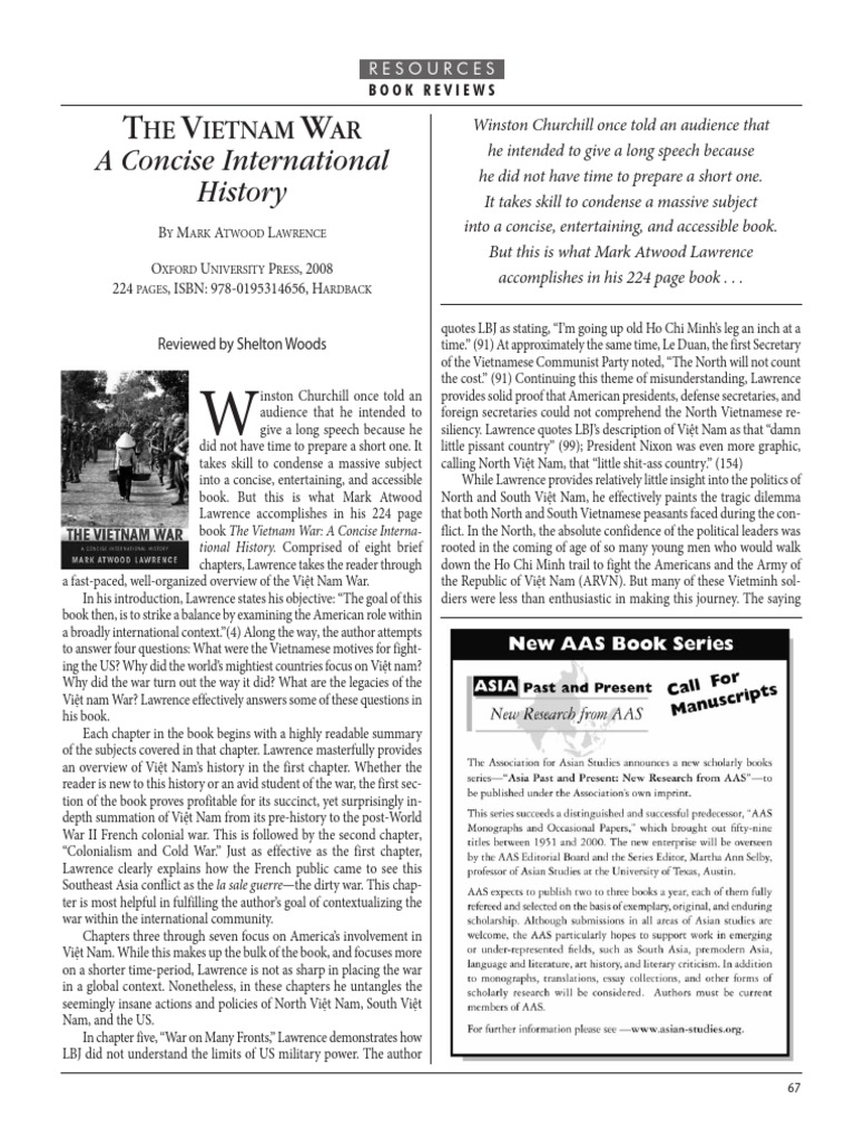 The Vietnam War A Concise International History | PDF | Vietnam ...