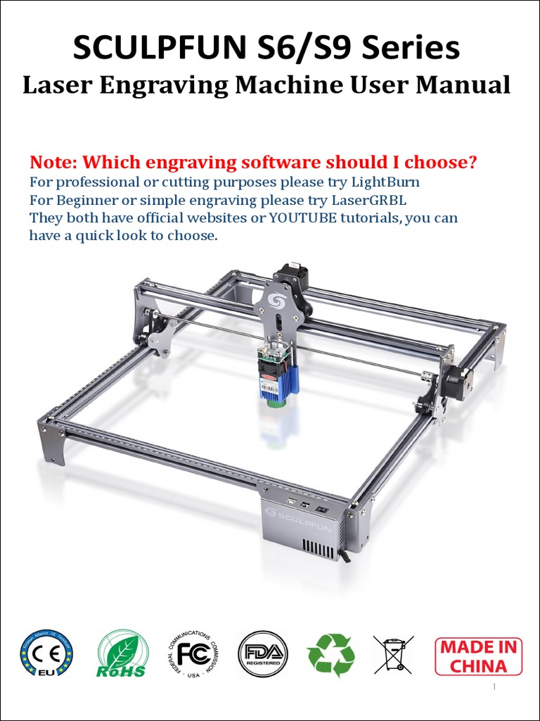 User Manual of SCULPFUN S6&S9 Series 8.31 | PDF | Icon (Computing ...