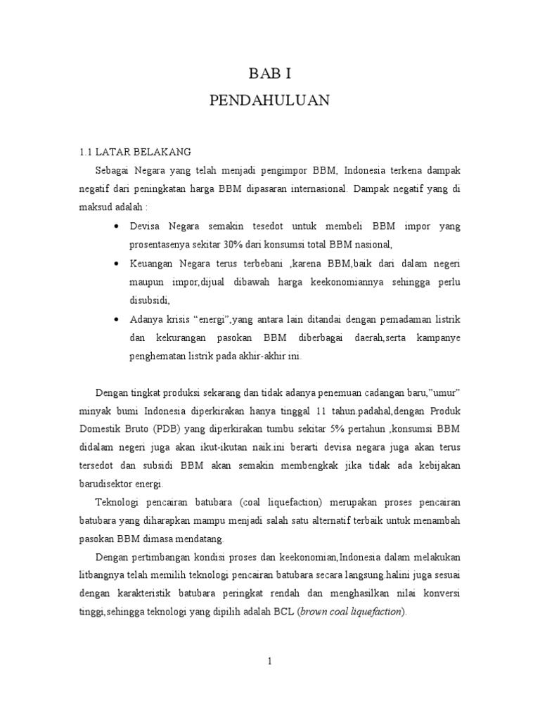 Proposal Pencairan Batubara | PDF