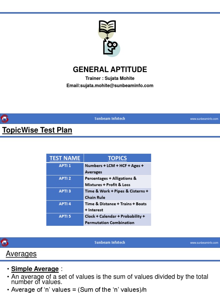General Aptitude Tests Guide with Sample Questions | PDF | Area | Ratio