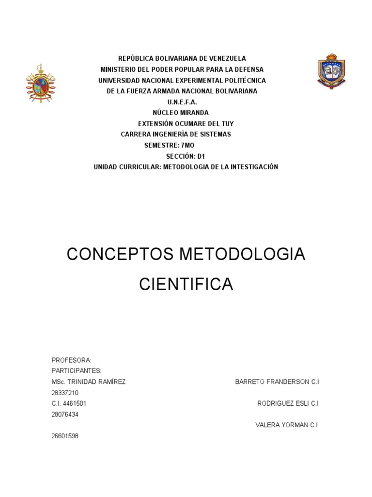 Portada de Trabajo Unefa. | PDF | Conocimiento | Teoría