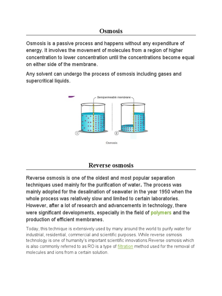 Osmosis | PDF | Osmosis | Membrane