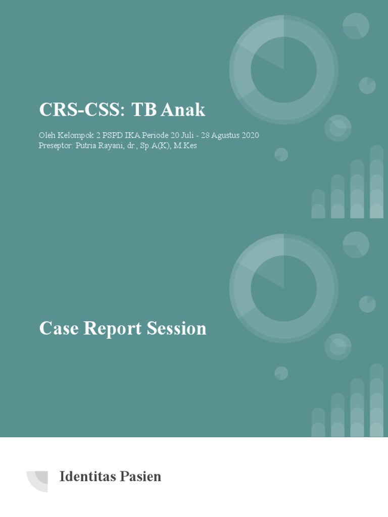 CRS CSS TB Anak | PDF | Kesehatan Holistik