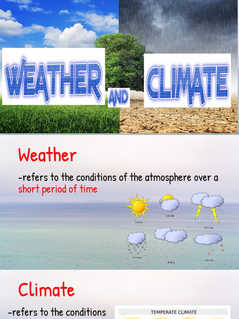 Weather vs. Climate Explained | PDF | Humidity | Water Vapor