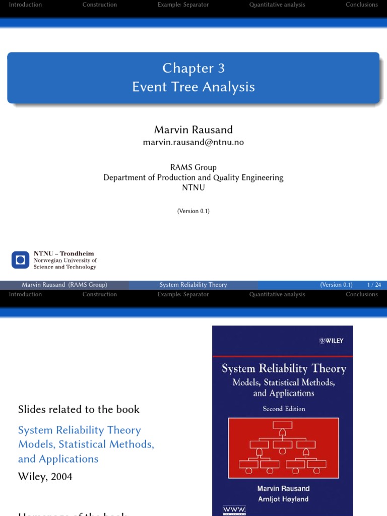 Event Tree Analysis Guide | PDF | Technology & Engineering