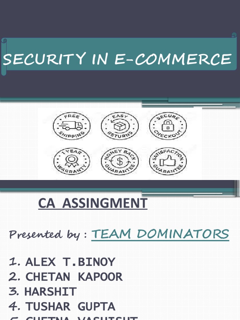 Security in E-Commerce | PDF | Key (Cryptography) | Public Key Cryptography